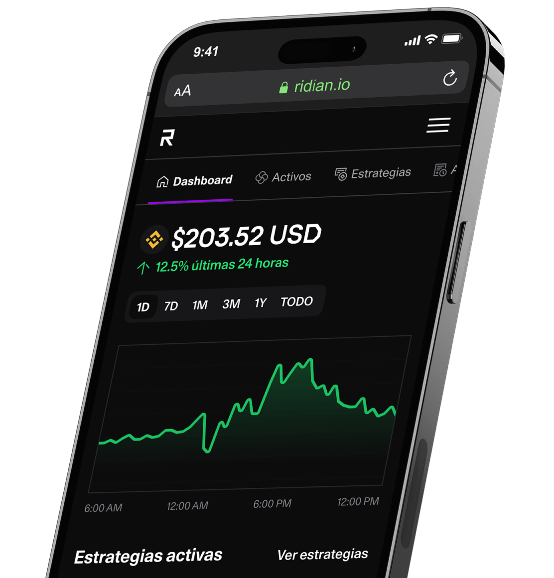 Ridian | Intelligent automated crypto investing strategies